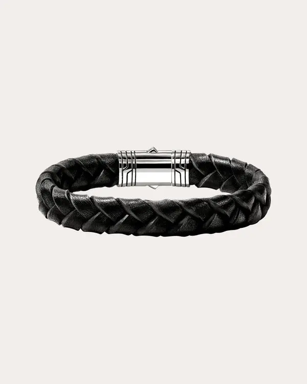 John Hardy Braided Leather Bracelet