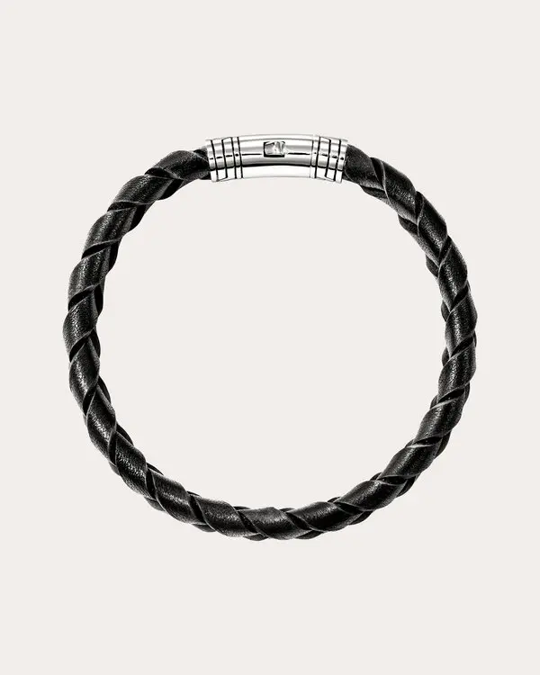 John Hardy Braided Leather Bracelet