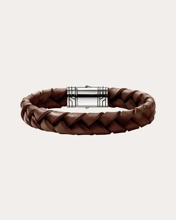 John Hardy Braided Leather Bracelet