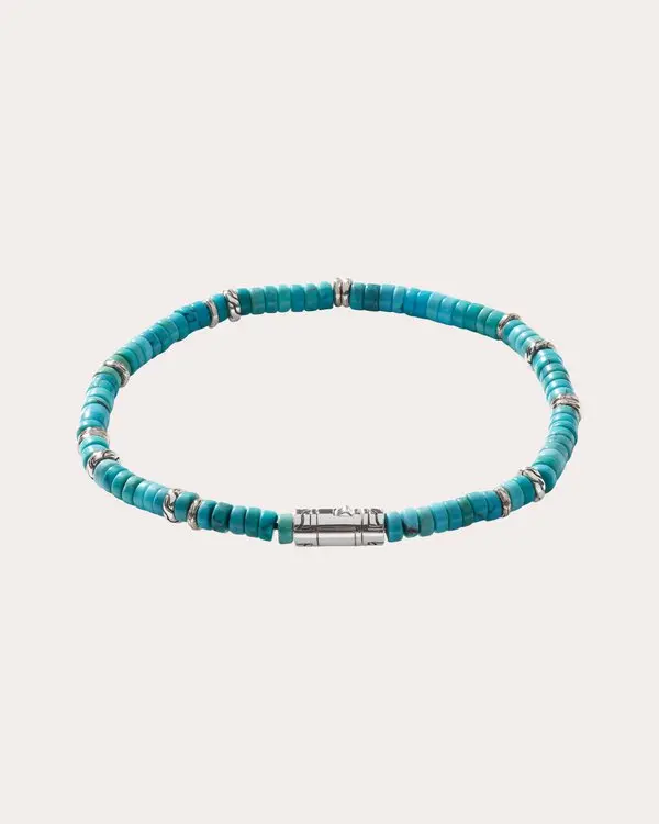 John Hardy 4mm Turquoise Heishi Bracelet