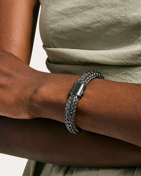 John Hardy Blackened Icon Bracelet