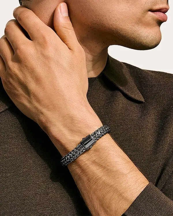 John Hardy Blackened Icon Bracelet