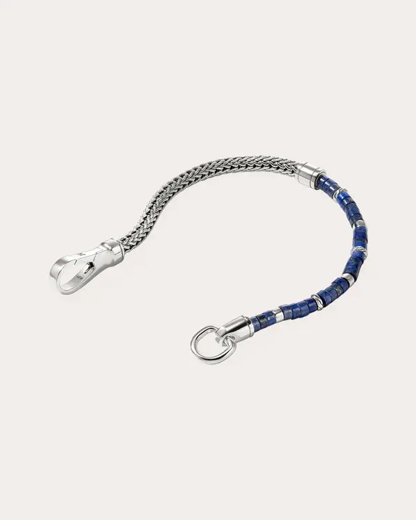 John Hardy Lapis Lazuli Heishi Chain Bracelet