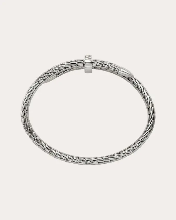 John Hardy Diamond Spear Pavé Flex Cuff