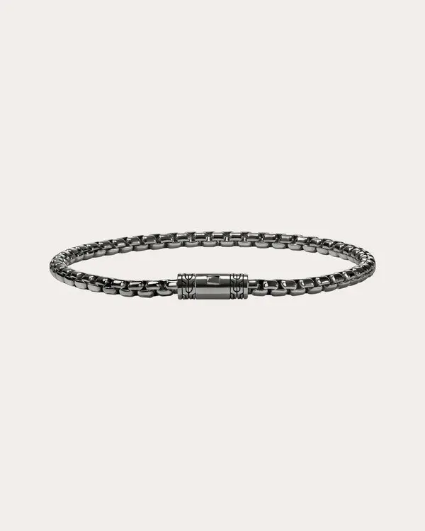 John Hardy 3.7mm Blackened Box Chain Bracelet