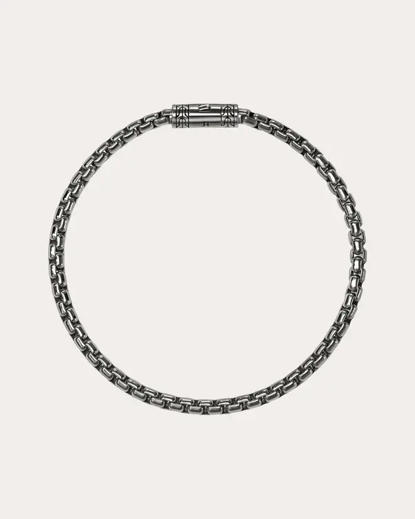 John Hardy 3.7mm Blackened Box Chain Bracelet