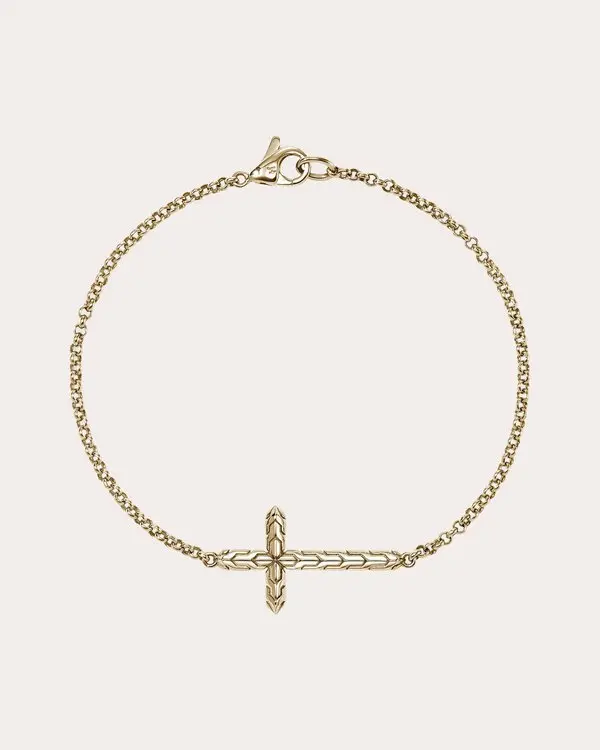 John Hardy 14k Jh Essential Cross Bracelet - Gold