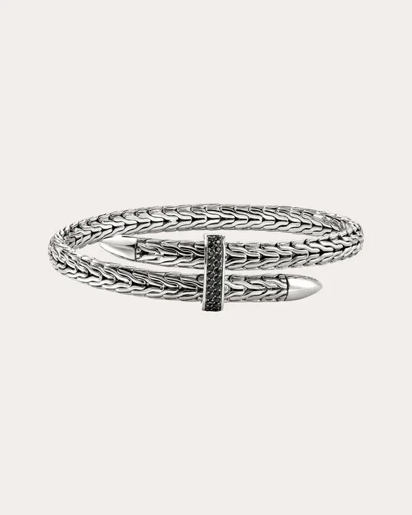 John Hardy Sapphire Spear Flex Cuff - Black