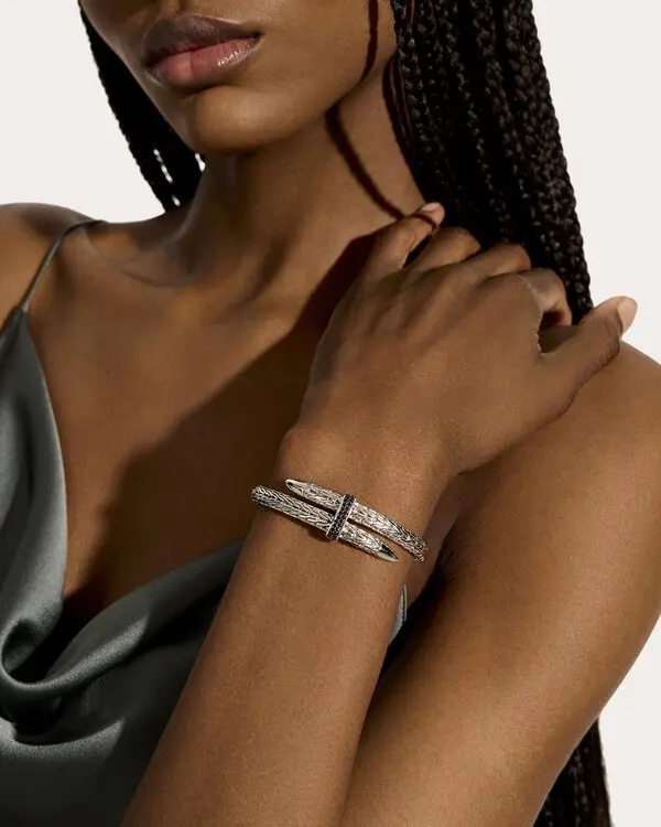 John Hardy Sapphire Spear Flex Cuff