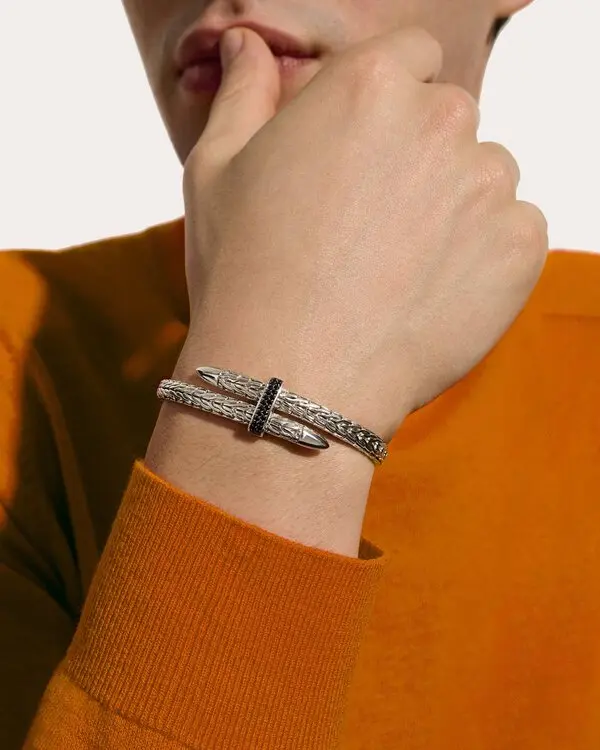 John Hardy Sapphire Spear Flex Cuff