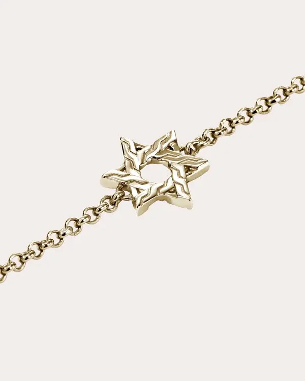 John Hardy 14k Jh Essential Star Of David Bracelet