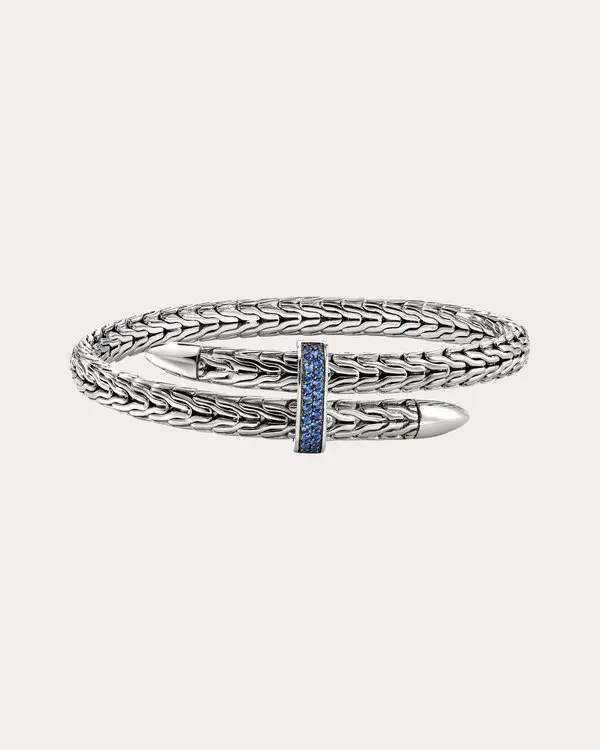 John Hardy Sapphire Spear Flex Cuff - Blue