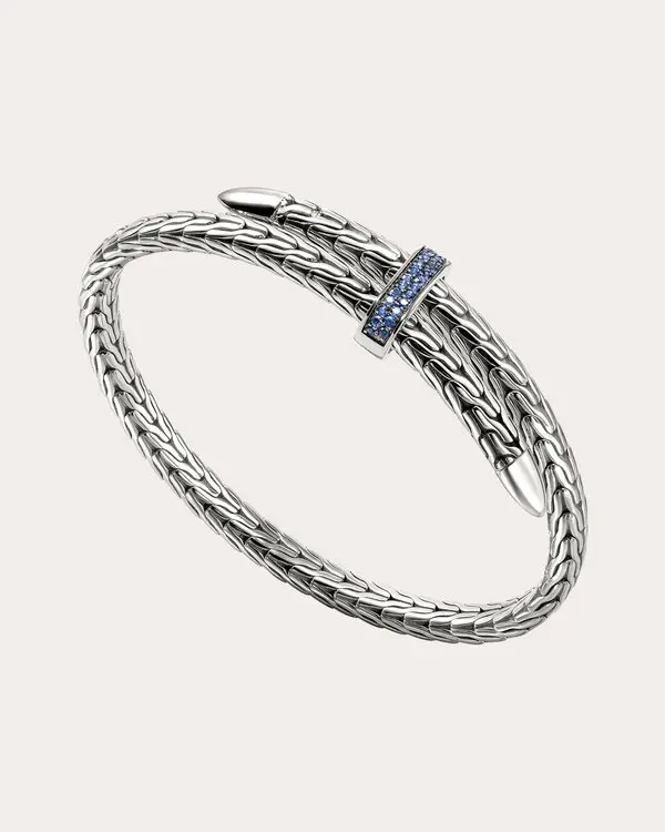 John Hardy Sapphire Spear Flex Cuff
