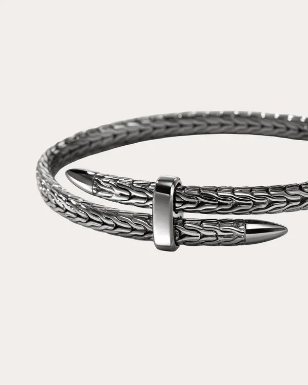 John Hardy Blackened Spear Flex Cuff