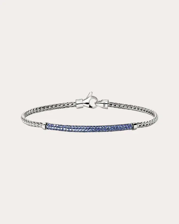 John Hardy Sapphire Pavé Essential Bracelet - Silver