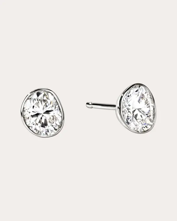 John Hardy Diamond Lovestruck Stud Earrings - Silver