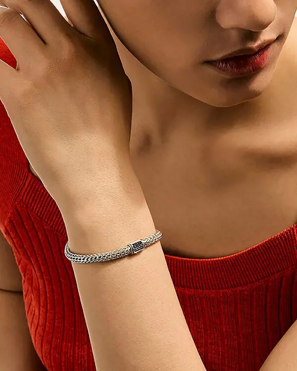John Hardy Sapphire 5mm Icon Chain Bracelet