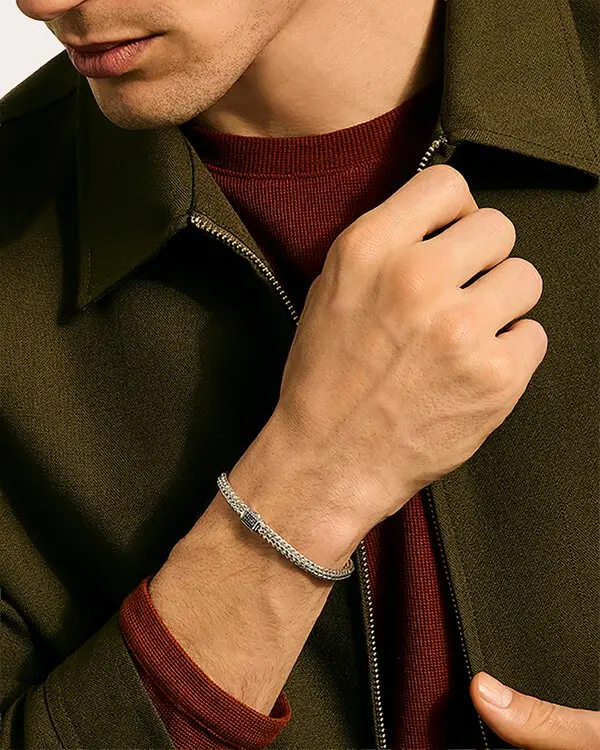 John Hardy Sapphire 5mm Icon Chain Bracelet