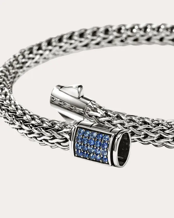 John Hardy Sapphire 5mm Icon Chain Bracelet