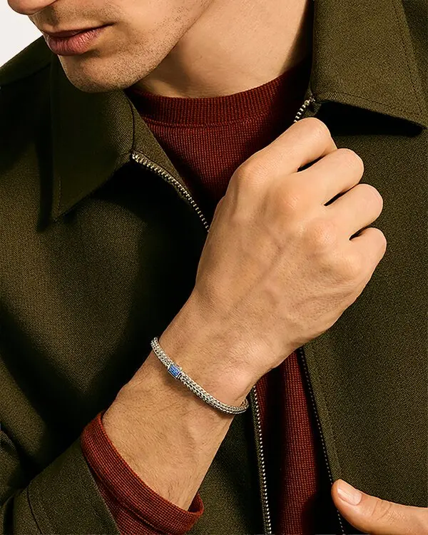 John Hardy Sapphire 5mm Icon Chain Bracelet