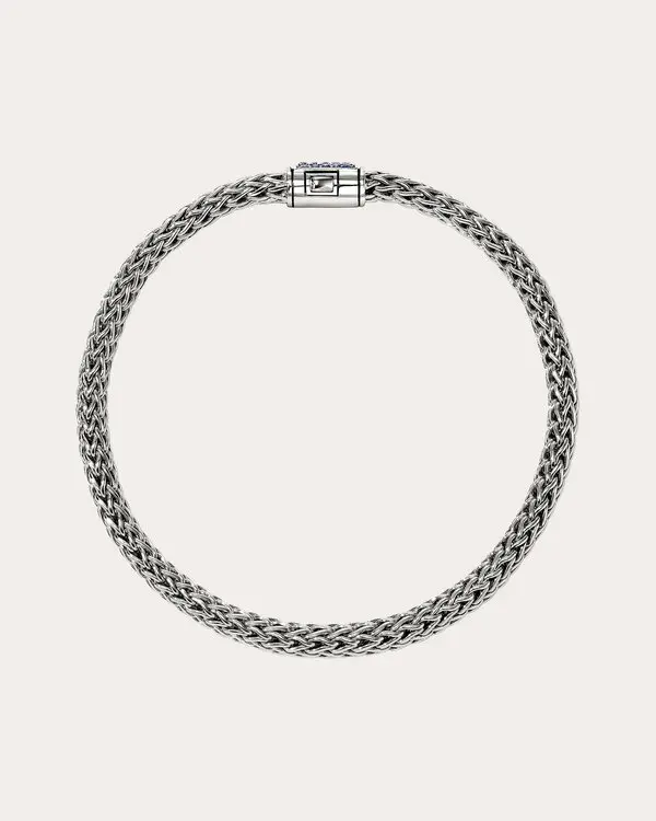 John Hardy Sapphire 5mm Icon Chain Bracelet