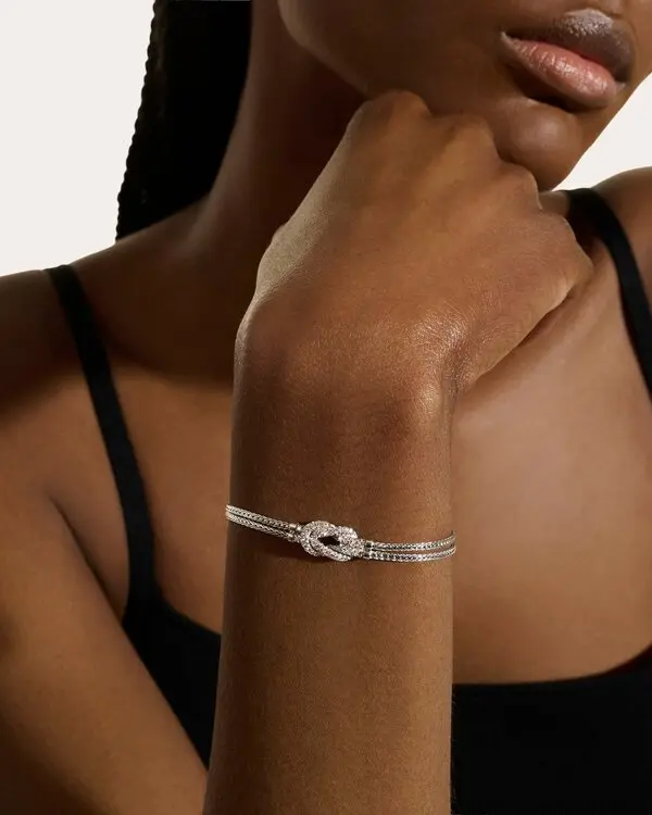 John Hardy Diamond Love Knot Bracelet