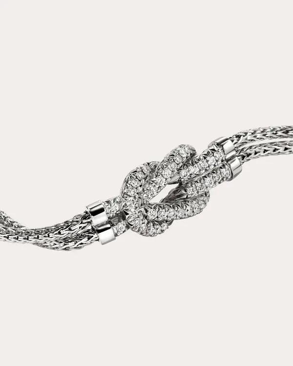 John Hardy Diamond Love Knot Bracelet