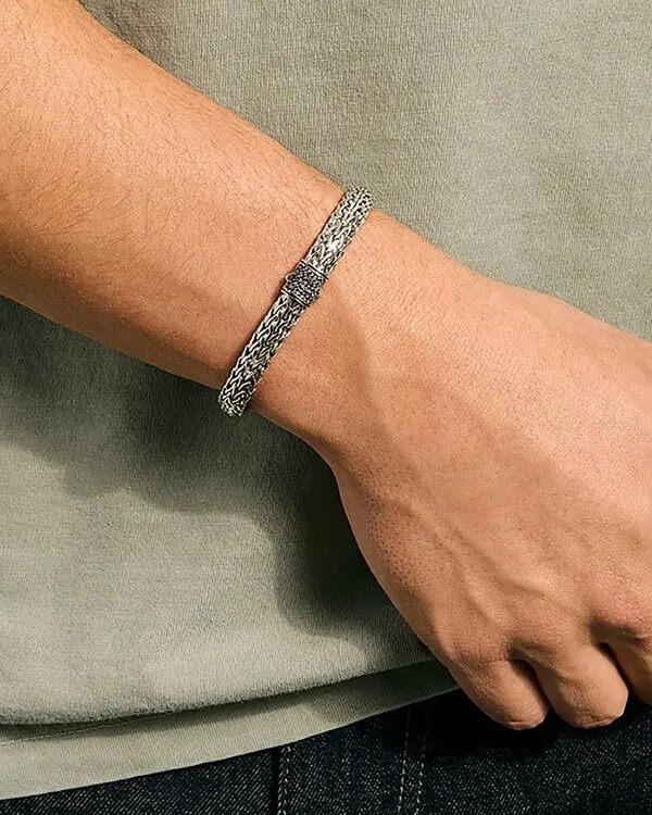 John Hardy Sapphire 6.5mm Icon Chain Bracelet