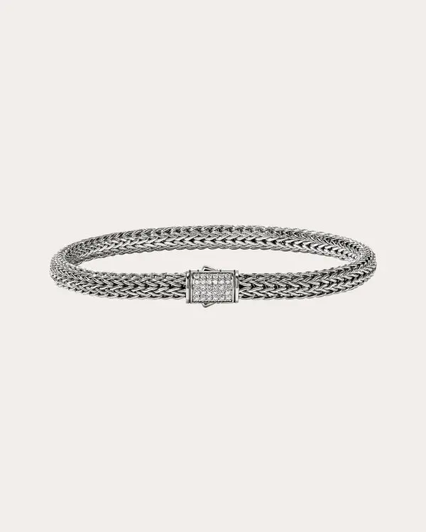 John Hardy Diamond 5mm Icon Chain Bracelet
