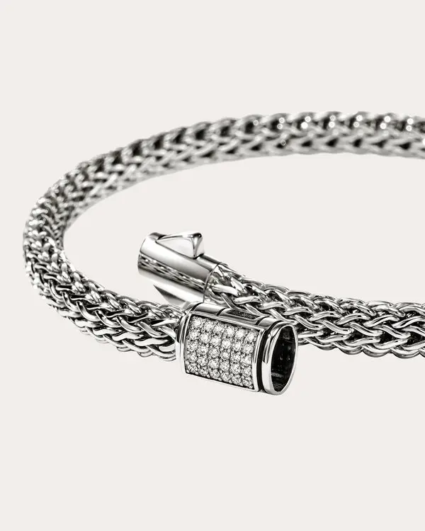 John Hardy Diamond 5mm Icon Chain Bracelet