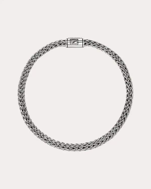 John Hardy Diamond 5mm Icon Chain Bracelet