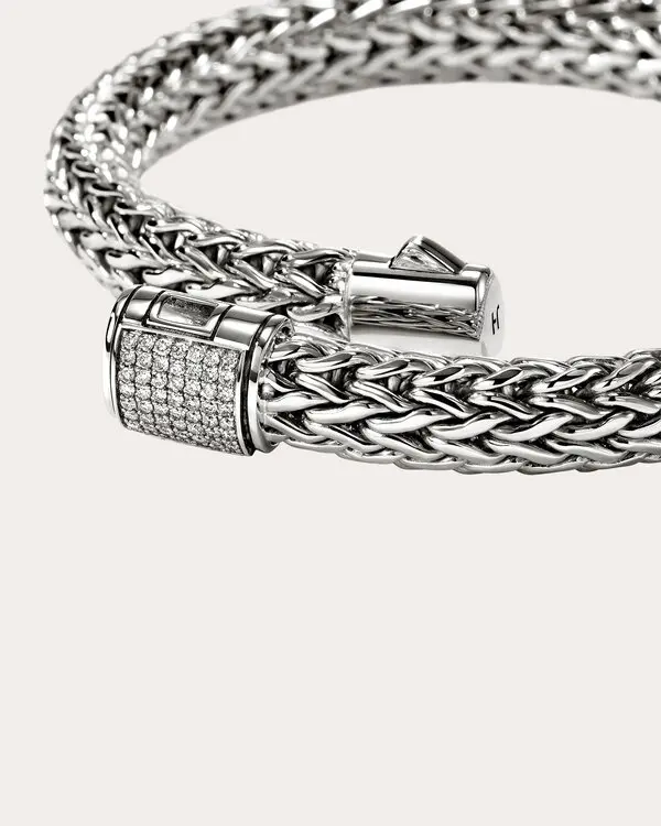John Hardy Diamond 7.5mm Icon Chain Bracelet