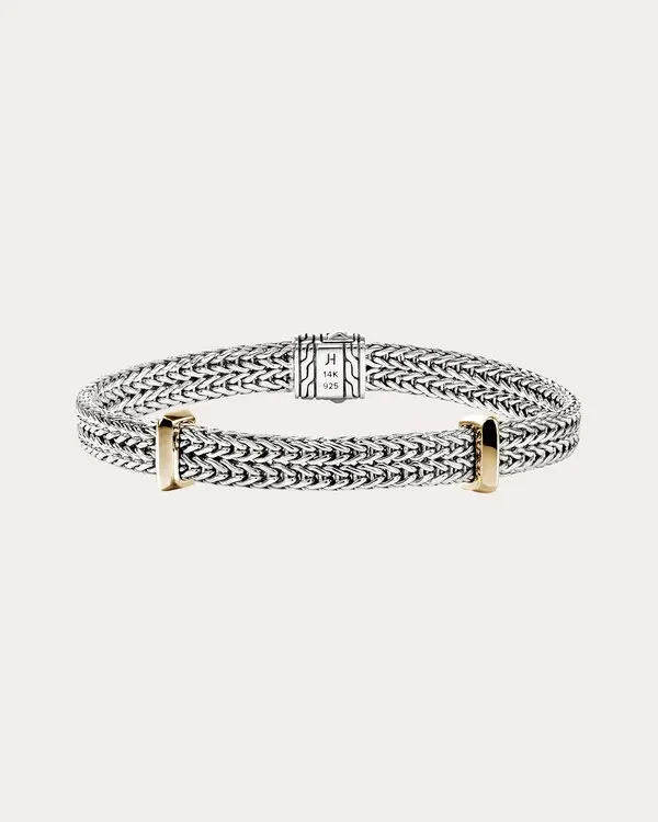 John Hardy Two-tone 6mm Icon Link Bracelet - Silver
