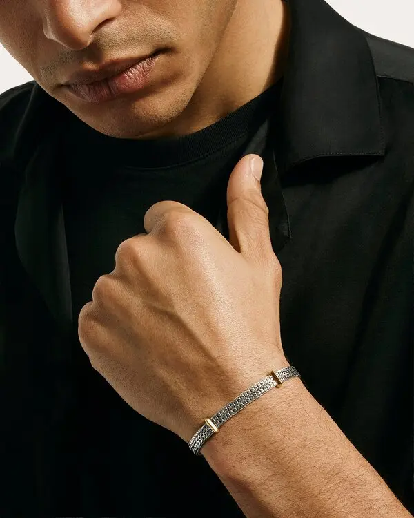 John Hardy Two-tone 6mm Icon Link Bracelet