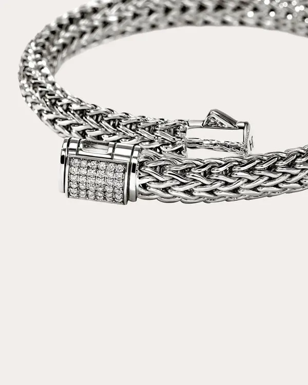 John Hardy Diamond 6.5mm Icon Chain Bracelet