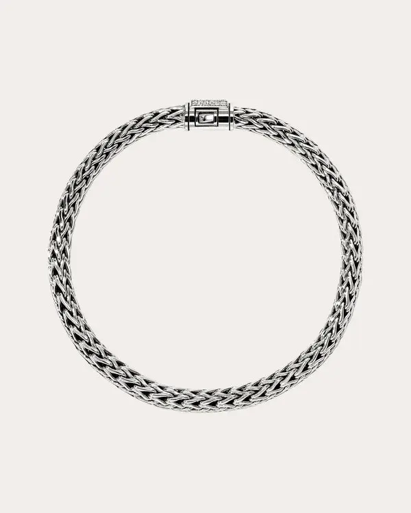 John Hardy Diamond 6.5mm Icon Chain Bracelet