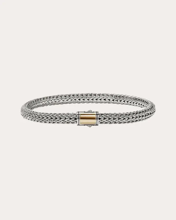 John Hardy Two-tone 5mm Icon Chain Bracelet - Silver