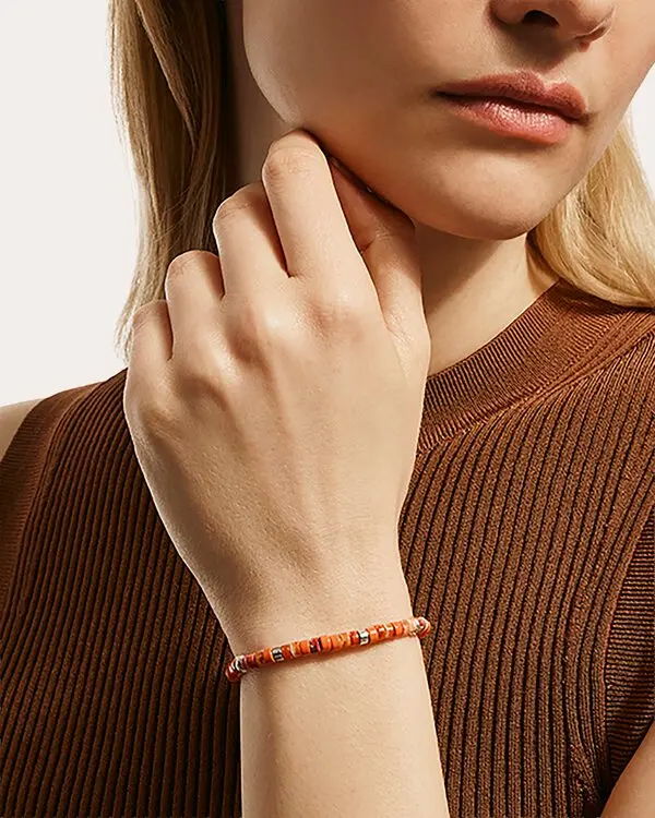 John Hardy Spiny Oyster Heishi Bracelet