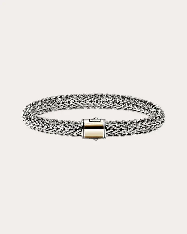 John Hardy Two-tone 7.5mm Icon Chain Bracelet - Silver