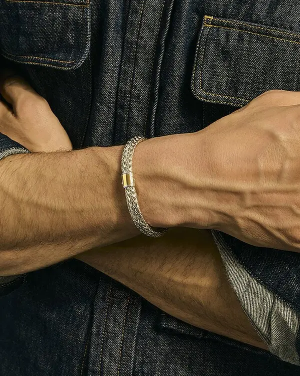 John Hardy Two-tone 7.5mm Icon Chain Bracelet