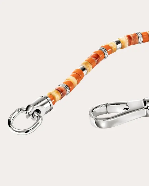 John Hardy Spiny Oyster Heishi Chain Bracelet
