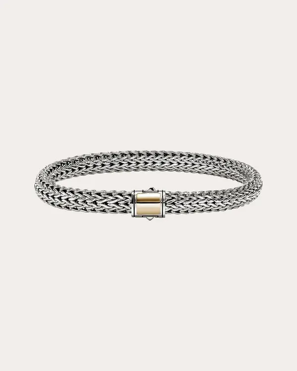 John Hardy Two-tone 6.5mm Icon Chain Bracelet - Silver