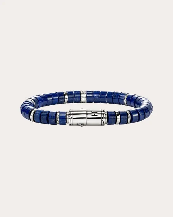 John Hardy 8mm Lapis Lazuli Heishi Bracelet