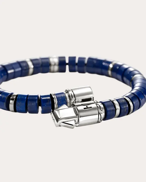 John Hardy 8mm Lapis Lazuli Heishi Bracelet