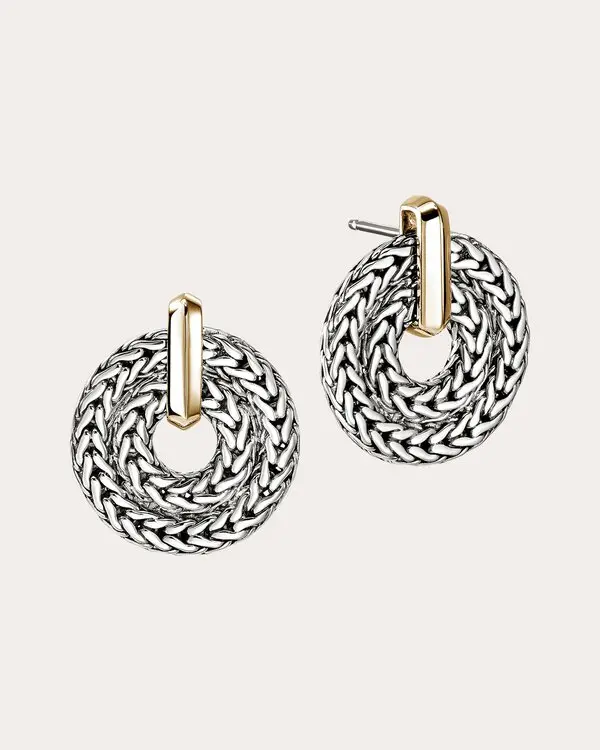 John Hardy Two-tone Icon Link Earrings