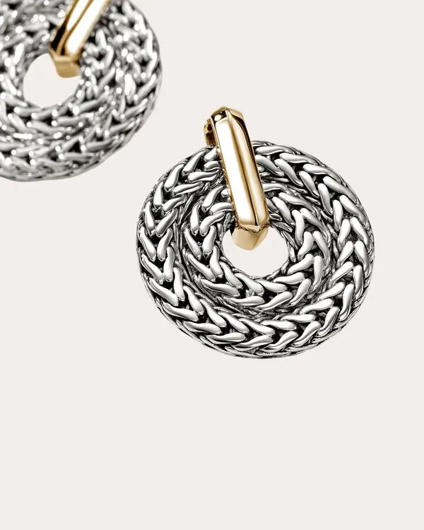 John Hardy Two-tone Icon Link Earrings