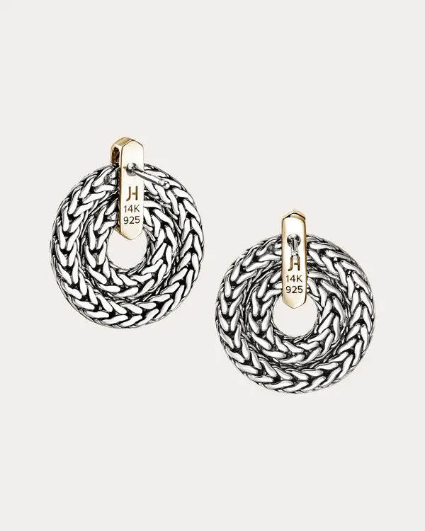 John Hardy Two-tone Icon Link Earrings