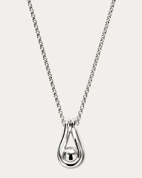 John Hardy Cultured Pearl Surf Pendant Necklace