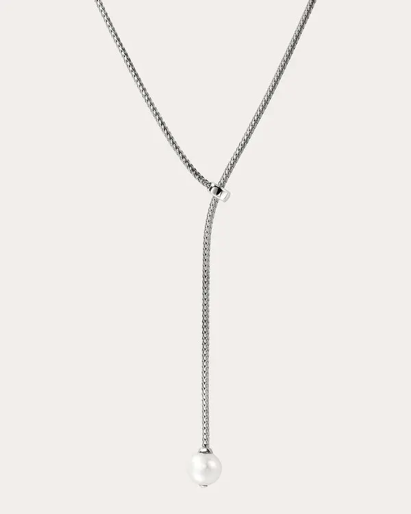 John Hardy Cultured Pearl Jh Essential Lariat Necklace