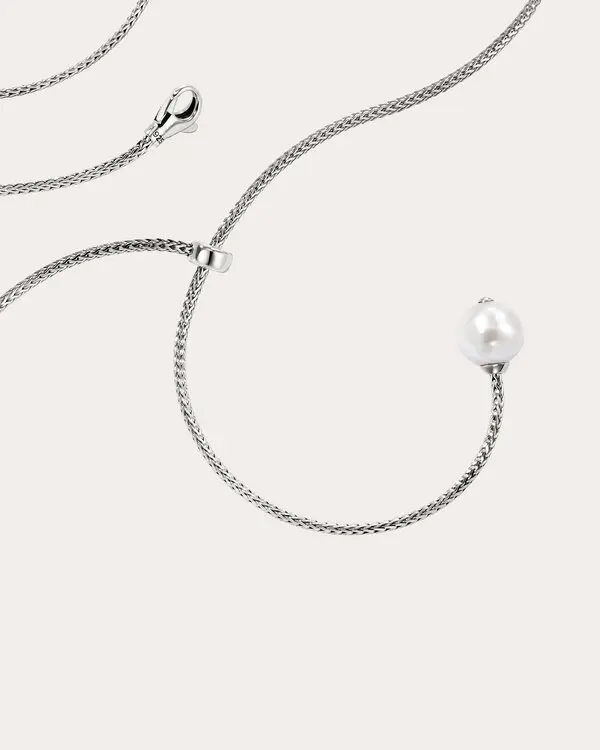 John Hardy Cultured Pearl Jh Essential Lariat Necklace